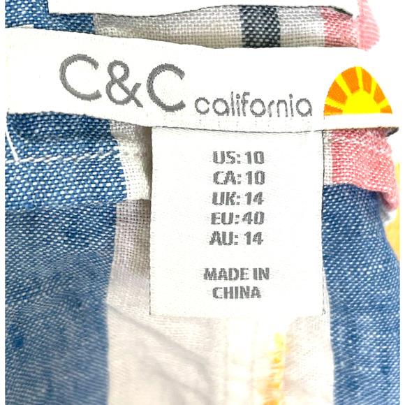 C&C California | Shorts | Cc California Shorts 0 Linen 10 High Rise Tie ...